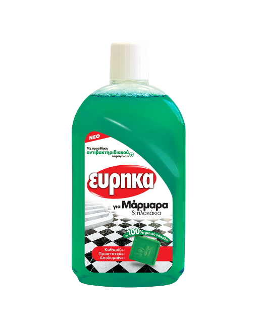 Υγρό καθαριστικό πατώματος ΕΥΡΗΚΑ μάρμαρα & πλακάκια 1lt