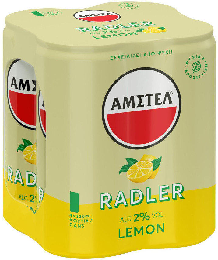 Μπύρα AMSTEL Radler lemon κουτί 4x330ml