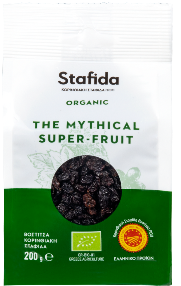 Σταφίδα ΒΟΣΤΙΤΣΑ μαύρη Κορινθιακή βιολογική 200gr