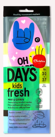 Παιδικοί πάτοι CHRISTOU days fresh αρωματικοί Νο30-37 1τμχ