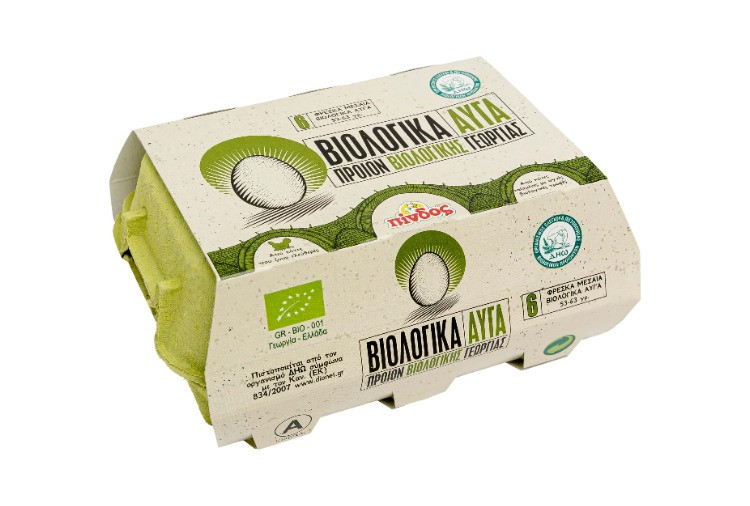 Αυγά ΗΠΕΙΡΩΤΙΚΑ βιολογικά M(53-63gr) 6τμχ