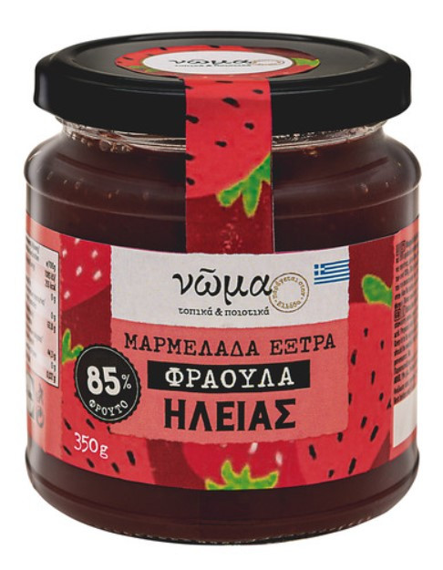 Μαρμελάδα ΝΩΜΑ φράουλα Ηλείας 350gr