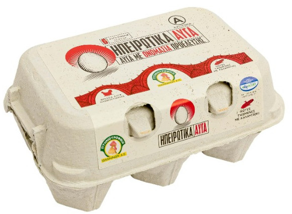 Αυγά ΗΠΕΙΡΩΤΙΚΑ καλαμπόκι M(53-63gr) 6τμχ