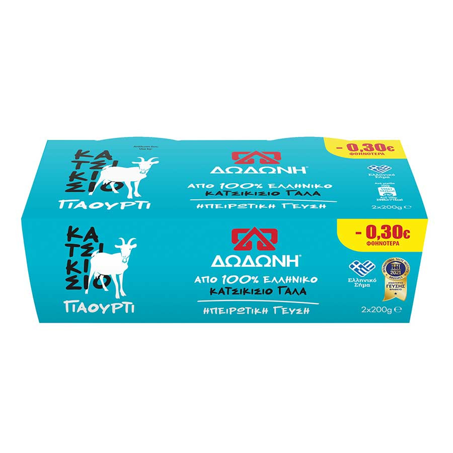Γιαούρτι ΔΩΔΩΝΗ κατσικίσιο 4,2% 2x200gr (-0,30€)