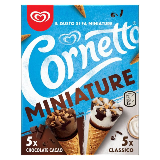Παγωτό ALGIDA Cornetto miniature vanilla - choco 10x28ml/19gr
