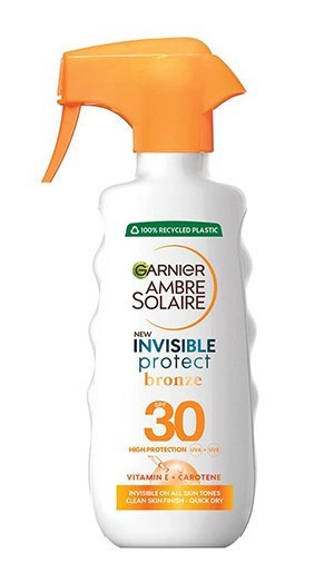 Αντηλιακό GARNIER Ambre Solaire invisible protect bronze trigger SPF30 ...
