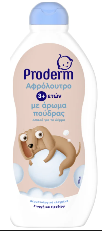 Αφρόλουτρο PRODERM 3+ πούδρα 500ml