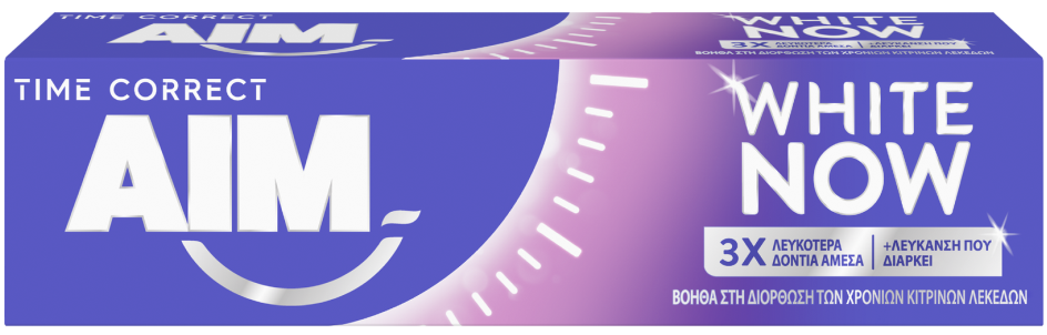 Οδοντόκρεμα AIM White Now time correct 75ml