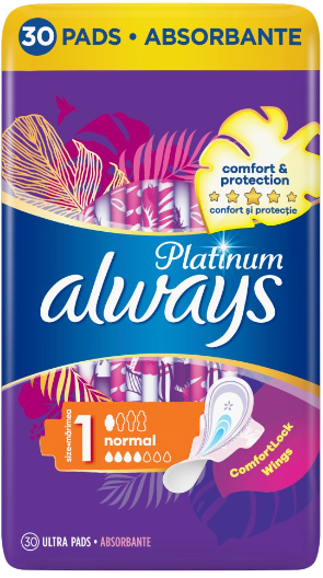 Σερβιέτες ALWAYS Ultra Platinum normal 30τμχ (giga pack)