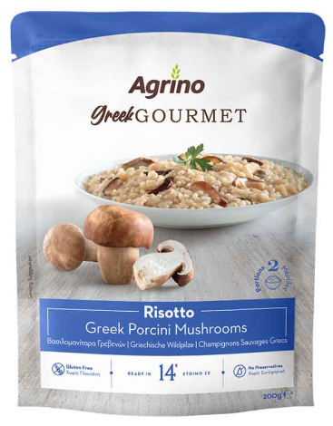 Ριζότο AGRINO Greek Gourmet με βασιλομανίταρα Γρεβενών 200gr