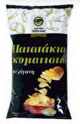 Chips ΜΑΣΟΥΤΗΣ ΑΠΟ ΤΟΝ ΤΟΠΟ ΜΑΣ κυματιστά ρίγανη 200gr